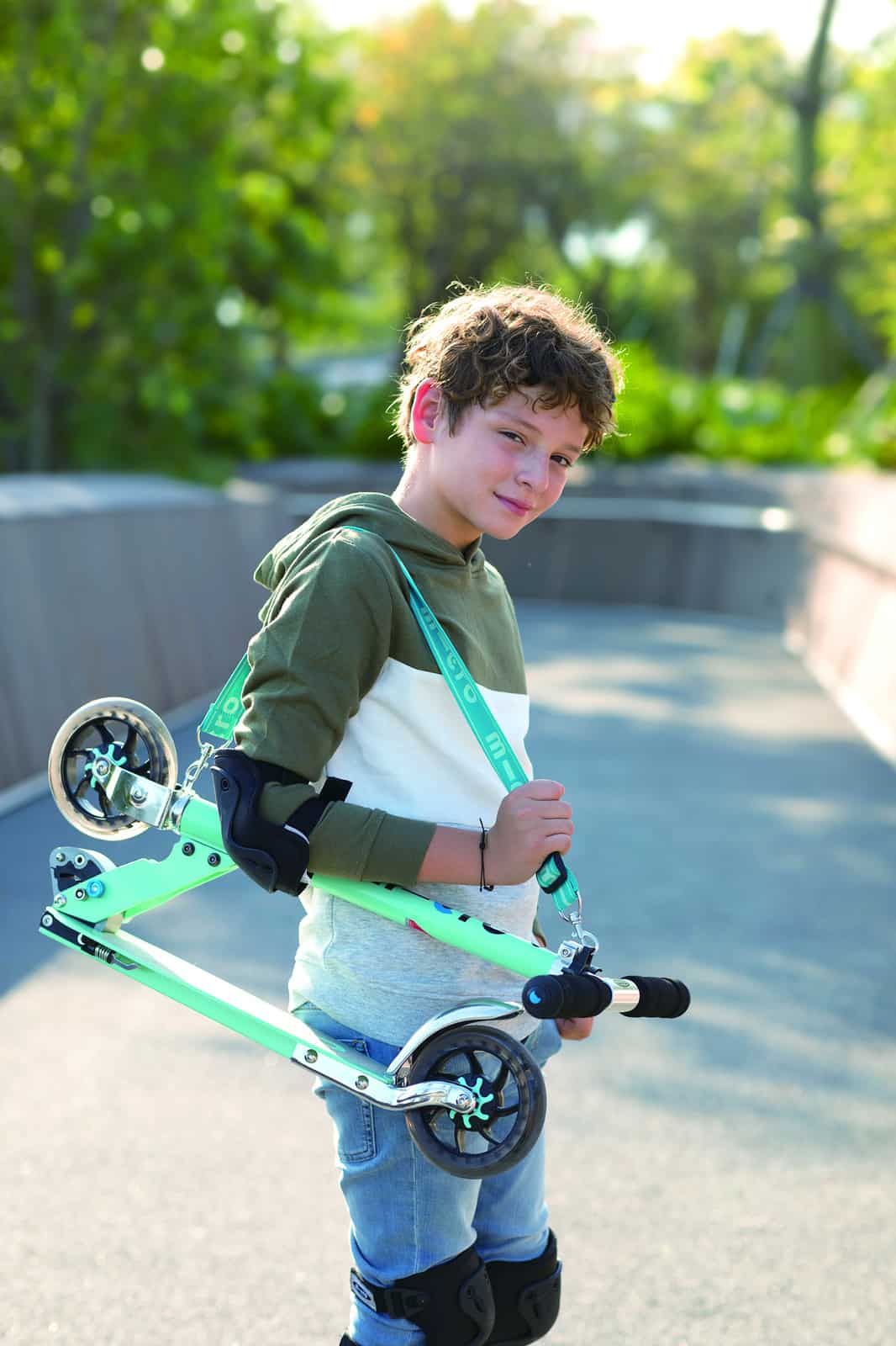 Micro Carry Strap Reflective Aqua — White and Black Trading