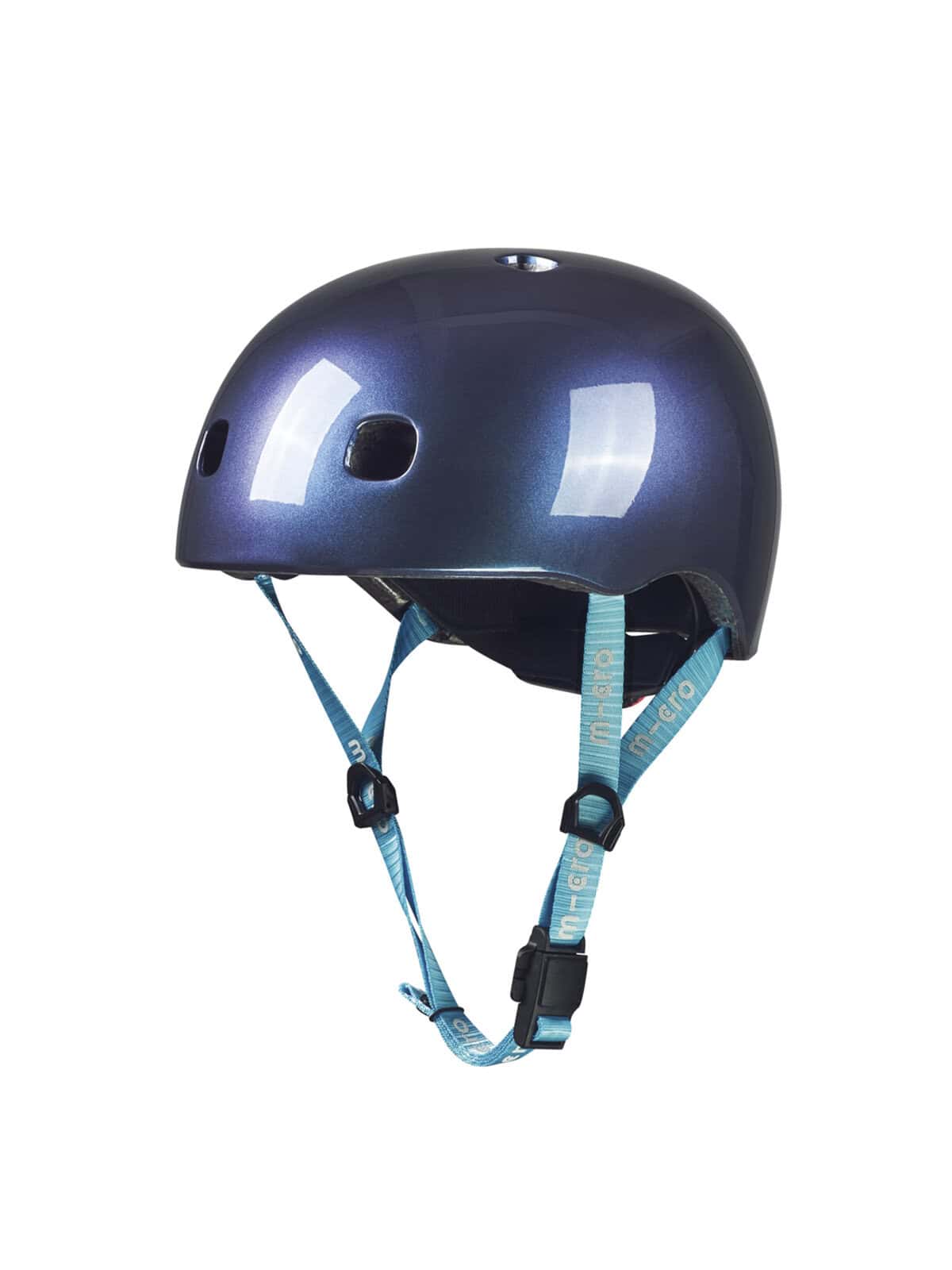 Micro Helmet Neonchrome Blue S (48-54cm) — White and Black Trading